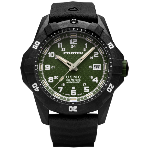 ProTek USMC 1215 Dive Watch – Automatic Carbon Power