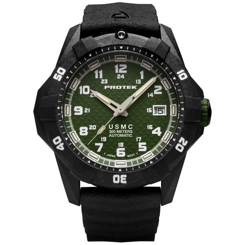 ProTek USMC 1215 Dive Watch – Automatic Carbon Power